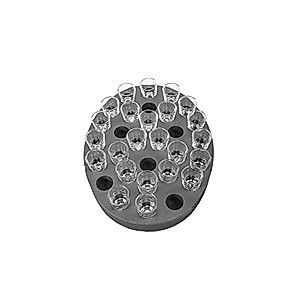 Polar Whale 2 Shot Glass Holder Floating Trays Table for Pool Beach Spa Hot Tub Bar Club Party Float Indoor Outdoor Durable Foam Serving Rack 16.67 Inches Wide Holds 30 Shots