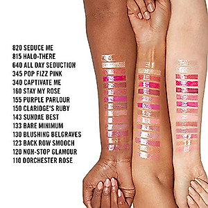 Rimmel Stay Glossy Lipgloss, Claridge's Ruby, 0.18 Fl Oz (Pack of 5)