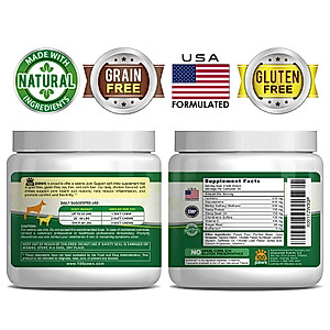 100 Paws Hip & Joint Supplement for Dogs - Hemp Oil Infused Soft Chews Dog Treats w/Glucosamine, Turmeric, Chondroitin, MSM & Omega 3 6 9 -Supports Pet Mobility & Pain Relief-120 Treat Bites