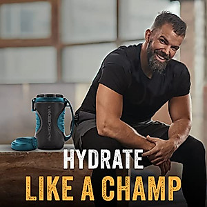 High Sierra, [2 PACK BPA FREE, 64 OZ Insulated Water Jug, [Silicone Spout – NO MORE TEETH BUMPS] Built-in Fence Anchor, Keeps Iced Water Cold for Hours, EXTRA LARGE Sports Bottle with 1.89L Capacity