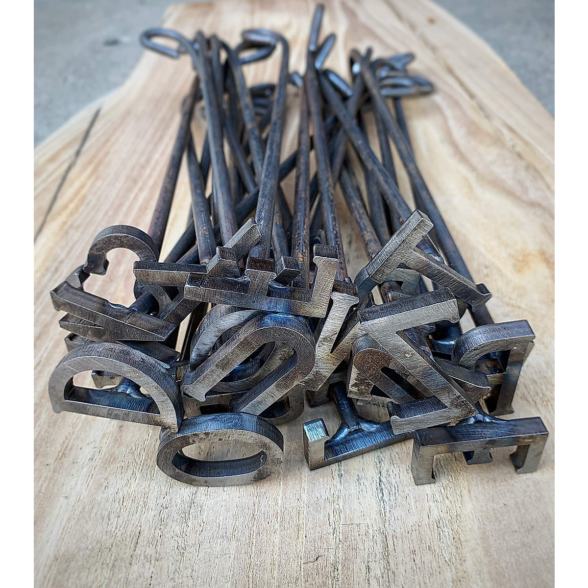 1" Alphabet Branding Iron Set, Letter Branders, Wood Brand
