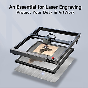 YOOPAI Honeycomb Laser Bed 500x500mm Honeycomb Working Table with Aluminum Panel for Laser Cutter Engraver Accessories, Desktop Protection, Fast Heat and Smoke Dissipation 19.7"x19.7"