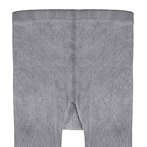 Ehdching 5 Pack Baby Toddler Girls Children Cable Knit Cotton Tights Leggings Stocking Pants (L(6-8 Years))