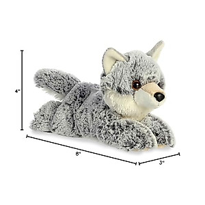 Aurora® Adorable Mini Flopsie™ Winter Wolf™ Stuffed Animal - Playful Ease - Timeless Companions - Gray 8 Inches