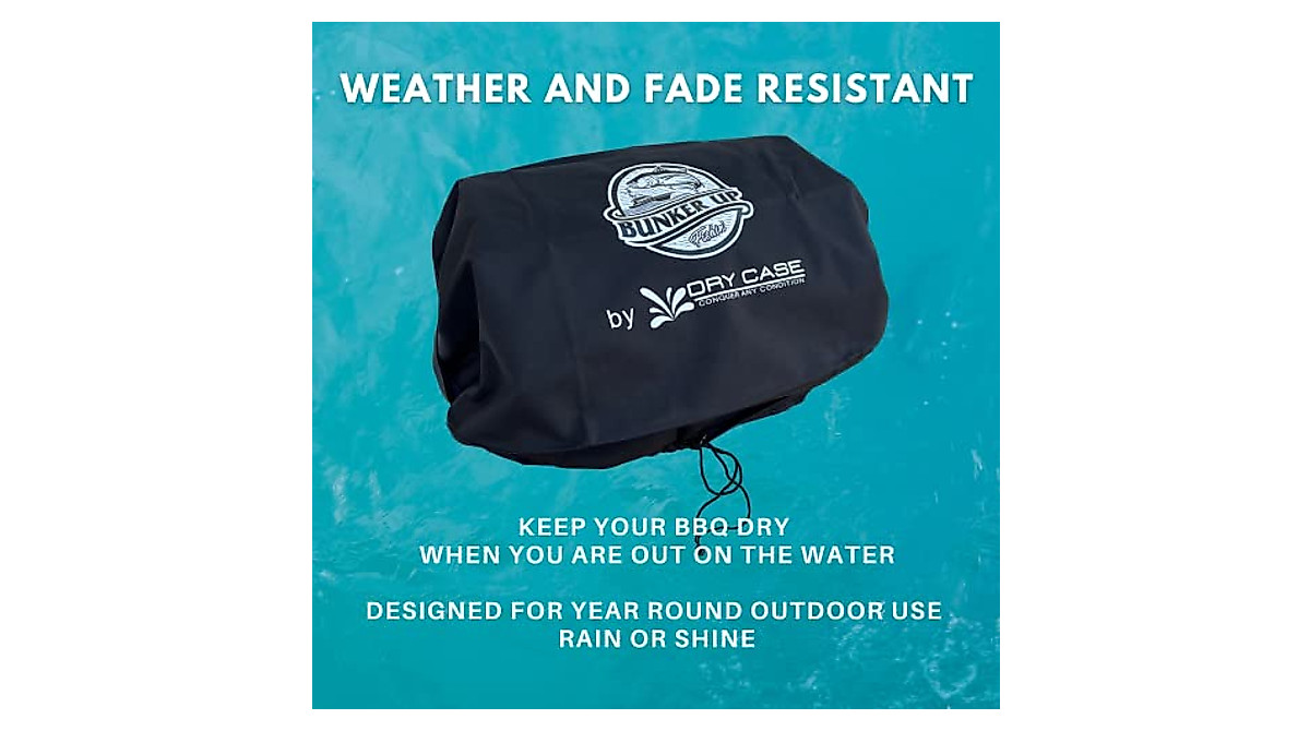 Heavy Duty Waterproof Barbeque Boat Grill Cover - Weather and Fade ...