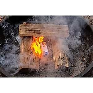Pull Start Fire Pull String Firestarter | No Matches Required, Fire Starts in Seconds | for Campfires, Grill, Fireplace, BBQ | Lights Wet Wood, Easy to Use, Food Safe and Weather Resistant | 3 Pack