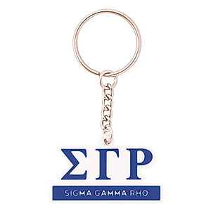 Desert Cactus Sigma Gamma Rho Keychain Decorative PVC Material Durable and Lightweight Great for Gifts and accessories (PVC Keychain Letter Name)