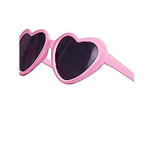Pet Cat Dog Doll Sunglasses, Kitty Funny Props Eyeglasses, Cosplay Photography Props Cute Sunglasses 2PCs Pink and White