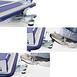 Uholan Folding Steel Trolley Platform Handtruck with Brake Heavy Industrial Trolley Flatbed Truck Logistics Warehouse Handling Turnover Vehicle Load 550lb with Wheels Dolly Cart