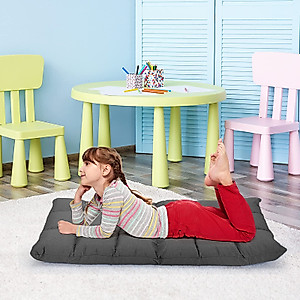 Giantex Floor Sofa Chair Video Gaming Chair with 14 Adjustable Position, Padded Back Support Floor Cushioned Seat, Folding Lazy Chair for Meditation, Reading, Watching, Living Room Recliner(Grey)