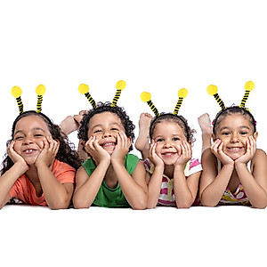 Yaomiao 8 Pieces Bee Antenna Headbands Tentacle Hair Bands for Kids Women Halloween Cosplay Costume Accessories Party Favors