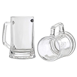 Amlong Crystal Lead-Free Beer Mug - 16 oz, Set of 2