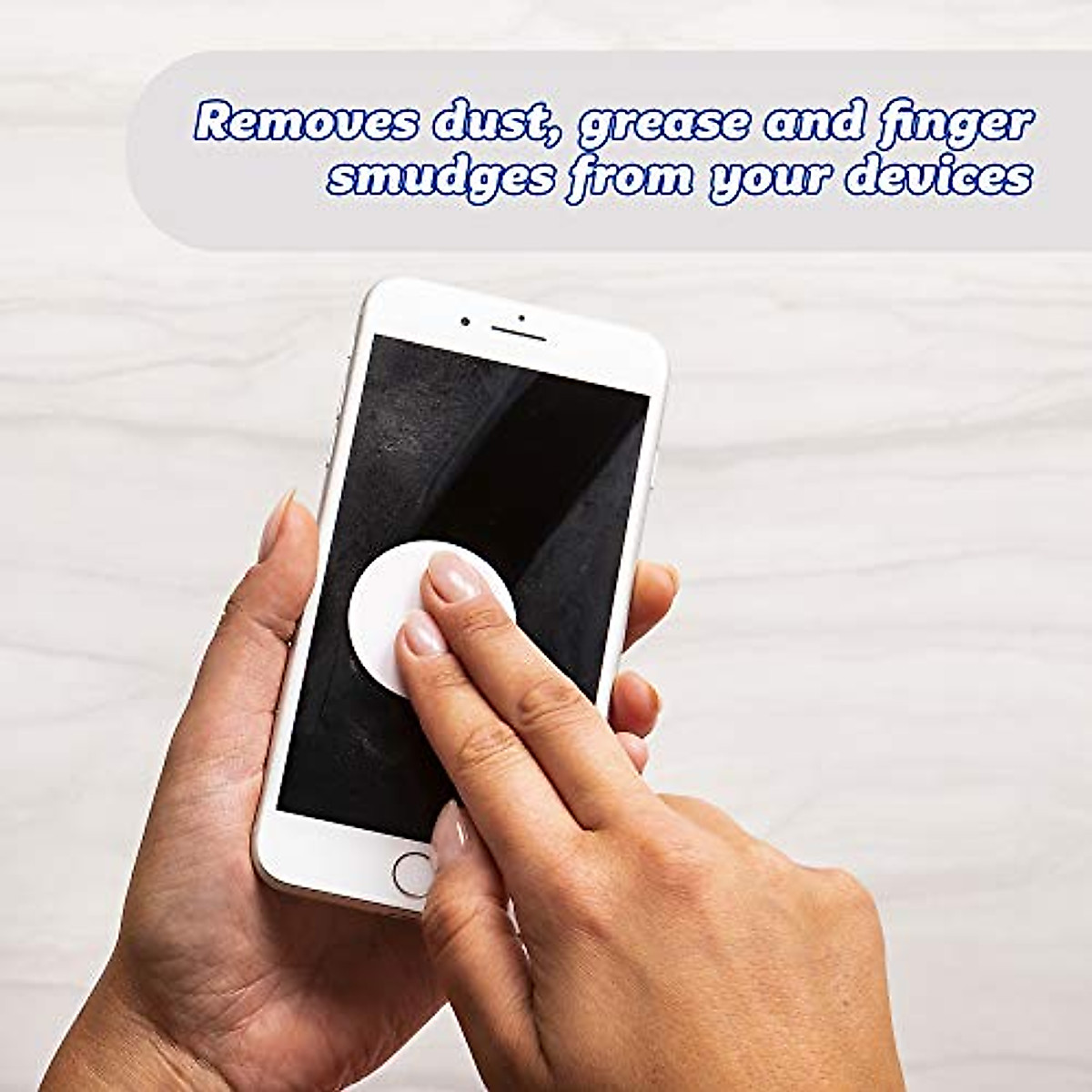 Scrub Daddy Screen Cleaning Microfiber Cloth Pads - Screen Daddy- Screen Cleaning Pads for Phone, Computer Screen, Eye Glasses, Lenses, Scratch-Free, Streak-Free, Reusable, Washable, 2ct