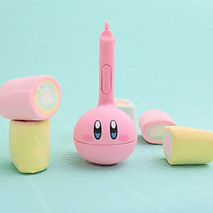Otamatone Melody [Special Edition Nintendo Kirby] - Fun Japanese Electronic Musical Kids Toy Synthesizer Instrument by Maywa Denki [Includes Keychain Attachment and English Instructions]
