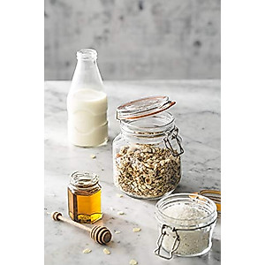 Kilner Square Swing Top Glass Jar | 1L