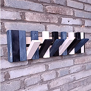 Wood Hooks Wall Coat Hanger Coat Rack Clothes Hanger Entryway Coat Hooks Space-Saving Hanger with 6 Flip-Down Hooks for Hanging