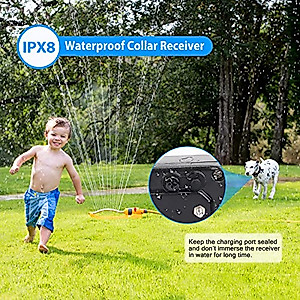 Moclever Wireless Dog Fence System Electric Dog Fence Automatic Trigger Pet Shock Containment Boundary,Adjustable Range Up to 722ft, IPX8 Waterproof Rechargeable Collar for Small Medium Large Dogs