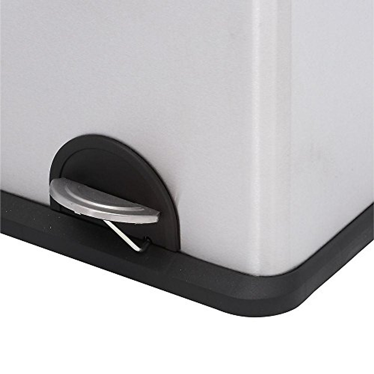 Step N' Sort The 16 Gal. 2-Compartment Stainless Steel Trash and Recycling Bin