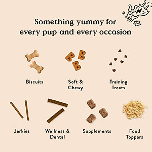 Bocce's Bakery Beef & Cheese Dog Food Toppers, All-Natural Wheat-Free Dog Food Topper, Made with Real Ingredients, Baked in USA, 8 oz