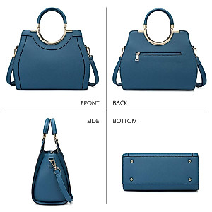 LJOSEIND Women’s Handbags Designer Purses Satchel Totes Structured Shoulder Bags