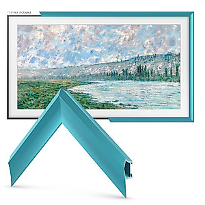 Frame My TV Deco TV Frames Alloy Prismatic - Turquoise Bezel Compatible ONLY with Samsung The Frame TV (65", Fits 2021-2024 Frame TV)
