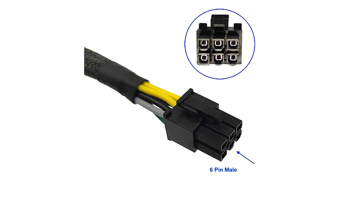COMeap 24 Pin to 6 Pin ATX PSU Power Adapter Cable for Dell Motherboard ...
