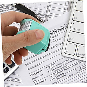 VILLCASE 2 Pcs Confidentiality Seal Identity Protection Guard Your Id Roller Office Gadgets Multi- Color Roller Stamp Identity Guard Stamp Anti Stamp Mini Plastic Telephone Number