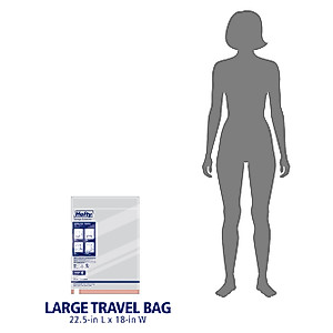 Hefty Shrink-Pak Large Travel Bags - Airtight Storage Bags for Maximum Space Saving, Travel Essentials, Ideal for Travel and Packing, Durable, Reliable Compression Bags with Sealed Protection