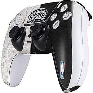 Skinit Gaming Decal Skin Compatible with PS5 and Compatible with PS5 Digital Edition DualSense Controller - Officially Licensed NBA San Antonio Spurs Canvas Design