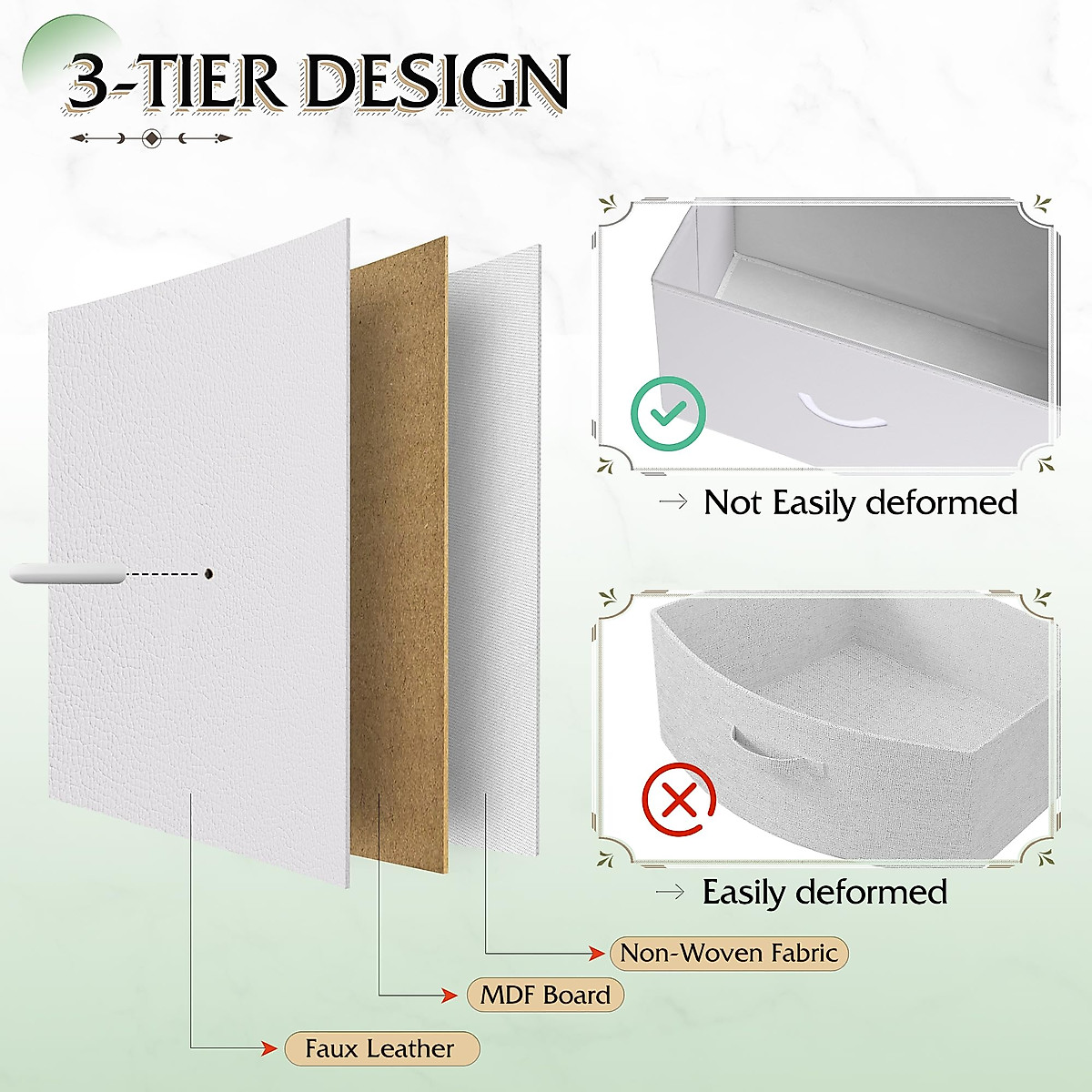 WLIVE Tall Dresser for Bedroom, Fabric Dresser Storage Tower, Dresser & Chest of Drawers Organizer Unit with 11 Drawers, Storage Cabinet, Hallway, Closets, Steel Frame, Wood Top