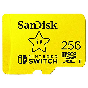 SanDisk 256GB microSDXC-Card, Licensed for Nintendo-Switch - SDSQXAO-256G-GNCZN & 128GB microSDXC-Card, Licensed for Nintendo-Switch - SDSQXAO-128G-GNCZN