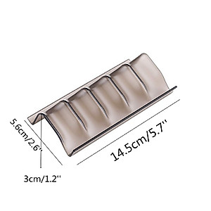 HAN SHENG 8 Pcs Shelf Essential Oils Storage Racks Oil Bottles Expandable Essential Oil Holders Convenient Storage for Organizing Displaying Spice Oils Racks (Black)