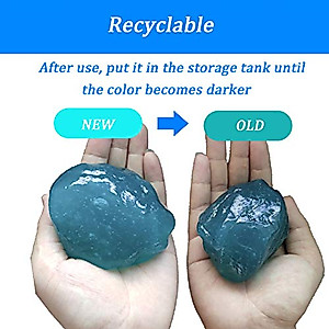 2 pcs Car Cleaning Gels - Universal Auto Detailing Tools Car Interior Cleaner Putty, Automotive Dust Air Vent Interior Detail Detailing Putty Universal Dust Cleaner for Auto Laptop Home (Blue)