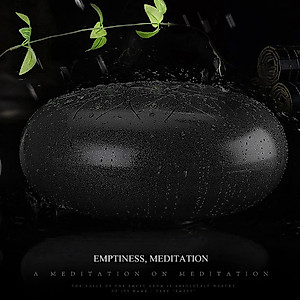 Vilihkc 6 inch 8 note Steel Tongue Drum,Percussion Instrument Handpan Drum C Key with Bag, Music Book and Mallets for Meditation Entertainment Musical Education Concert Yoga