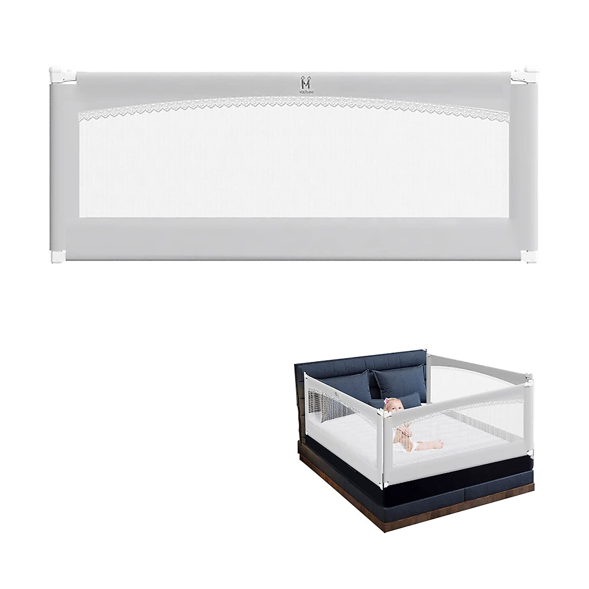 M MAYbabe Mesh Net of Bed Rails. The Replacement Mesh Covering. (76 inches)