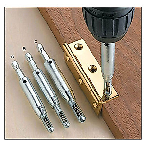 17 PCS Hinge Drill Bit Set, HSS Self Centering Drill Bits High Speed Hinge Tapper Core Drill Bit Set with Hex Key and Replacement Drill Bits for Wood Door Window Cabinet Woodworking