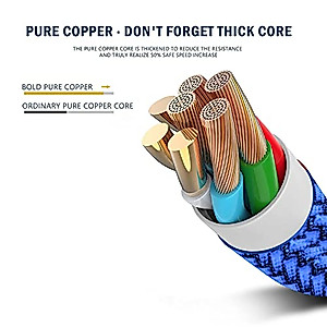 BGNTBUK Md862ll/a Cable USB C Cable Right Angle 90° Elbow Nylon Braided USB A to C 66W Fast Charging Cable Hard Drive Connector Dd0g34hd201