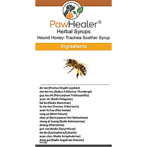 PawHealer® Hound Honey: Trachea Soother Syrup - 150 ml (5 fl oz) - Natural Herbal Remedy for Symptoms of Collapsed Trachea - Tastes Good - Easy to Administer
