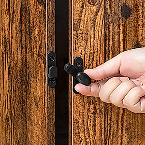 HOOBRO Litter Box Enclosure with Cat Tree Tower, Hidden Cat Washroom with Scratching Post and Soft Plush Perch, Wooden Cat Furniture, Indoor Pet Cabinet with Multiple Platforms, Rustic Brown BF12MW03