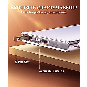 GVIEWIN Compatible with Samsung Galaxy S23 Ultra Case with Slide Camera Cover, [Military Grade Drop Protection] Slim Marble Shockproof Protective Phone Case Fit S23 Ultra 5G 6.8" (Quicksand/Purple)