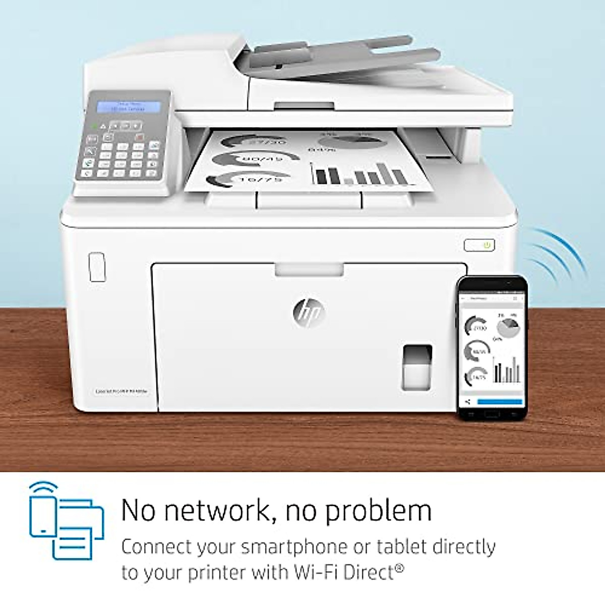 HP Laserjet Pro M148fdw All-in-One Wireless Monochrome Laser Printer, Fax, Mobile & Auto Two-Sided Printing, Works with Alexa (4PA42A)