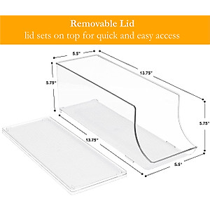 Soda Can Organizer for Refrigerator - Drink Organizer for Fridge - Beverage Dispenser for Fridge - Stackable Soda Can Organizer for Pantry -2 Pack Small and Large