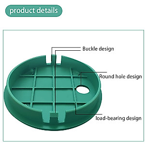 DVECUE Sprinkler Valve Box Cover Irrigation Circular Valve Box Cover Lid 6 Inch 2 Pieces for Sprinkler Irrigation System