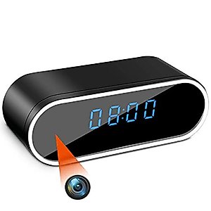 DareTang Hidden Spy Camera Clock,HD 1080P WiFi Camera Clock with Night Vision and Motion Detective,Monitor Video Recorder Nanny Cam for Home Office Security No Audio