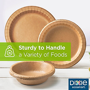 Dixie ecosmart‚ 20oz 100% Recycled Fiber Paper Bowls by GP PRO (Georgia-Pacific), RFB20WS, 500 Count (125 Bowls Per Pack, 4 packs Per Case)