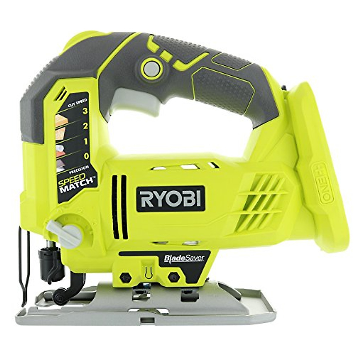 RYOBI One+ P5231 18V Lithium Ion Cordless Orbital T-Shaped 3,000 SPM Jigsaw (Battery Not Included, Power Tool and T-Shaped Wood Cutting Blade Only)