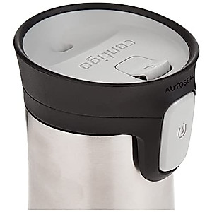 Contigo Unisex's Pinnacle Autoseal Thermobecher, Edelstahl-Reisebecher, Isolierbecher, auslaufsicher, Kaffeebecher to Go, Travel Mug mit Easy-Clean-Deckel, BPA-frei, 300 ml, Stainless Steel