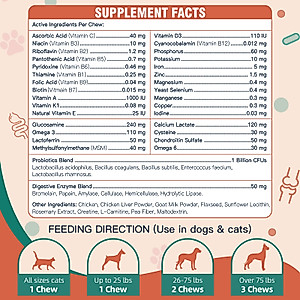Dog Vitamins & Probiotics Supplements for Dogs