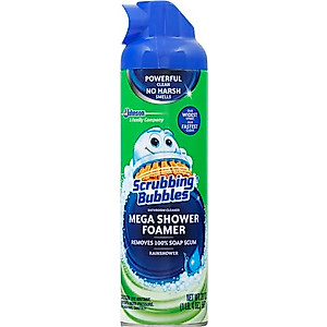Scrubbing Bubbles Mega Shower Foamer Aerosol, Rainshower, 20 oz