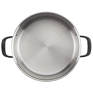 KitchenAid 5-Ply Clad Stainless Steel Cookware Pots and Pans Set, 10 Piece, Polished Stainless
